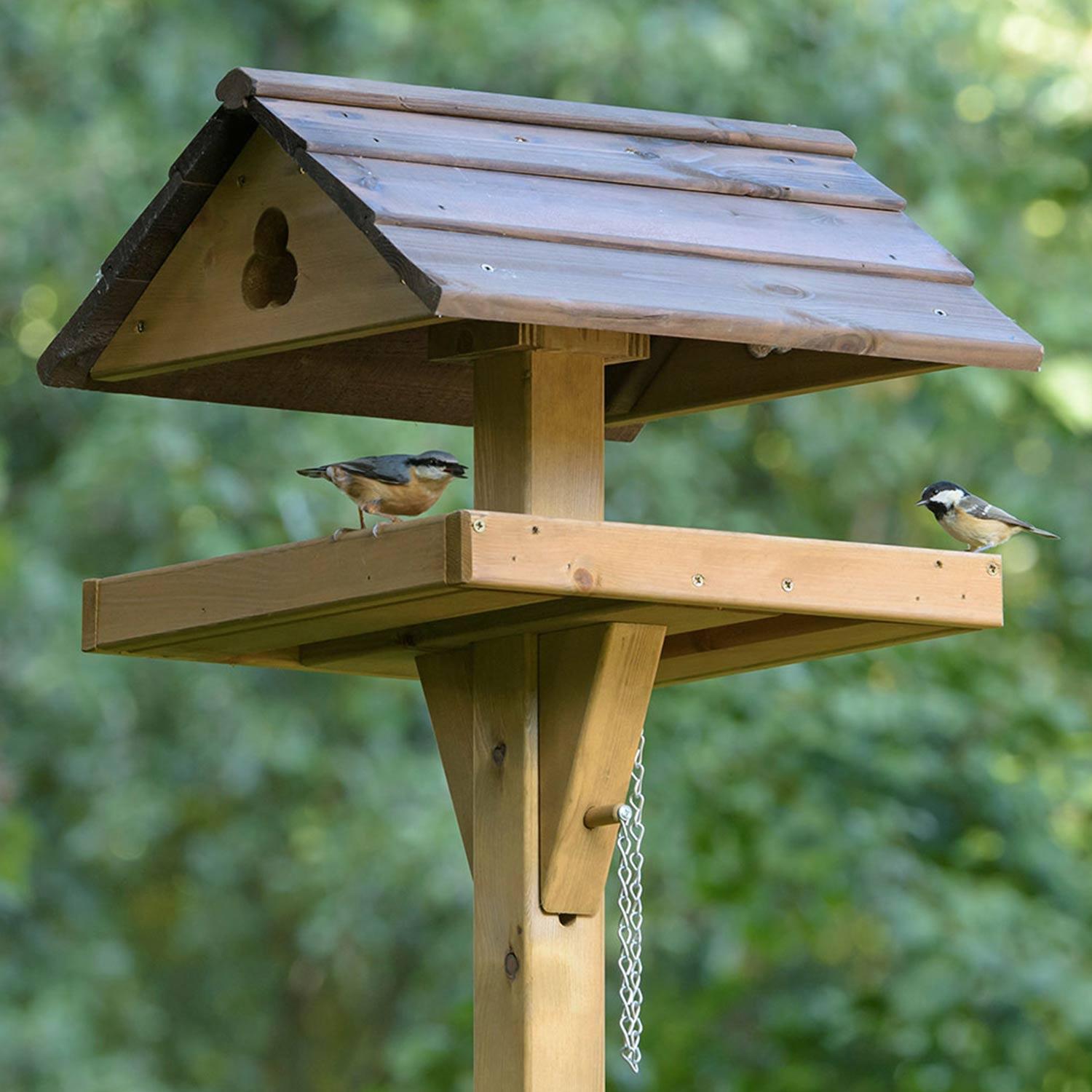 Signpost Wooden Bird Feeding Station - RSPB Shop
