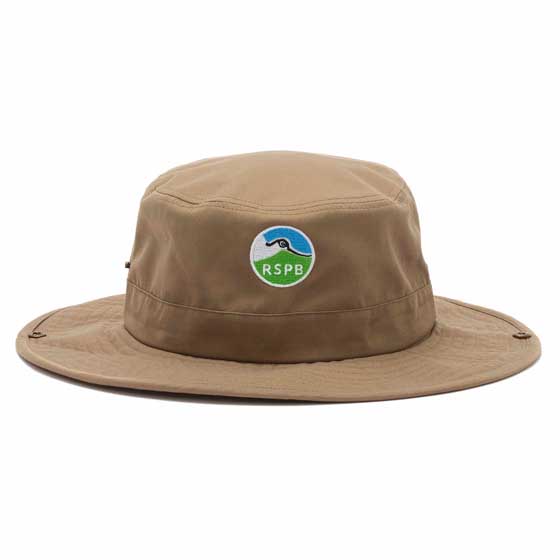 Khaki Sun Hat with Strap - RSPB Shop