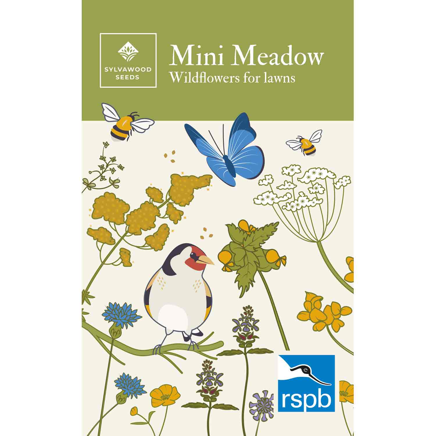 Wildflower Seeds for Lawns Mini Meadow Seed Pack - RSPB Shop