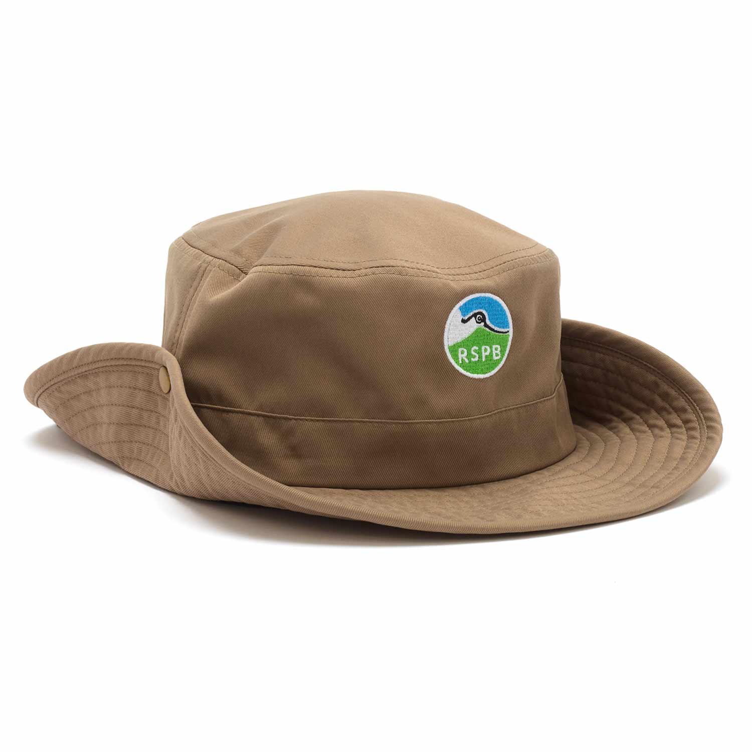Khaki Sun Hat with Strap - RSPB Shop